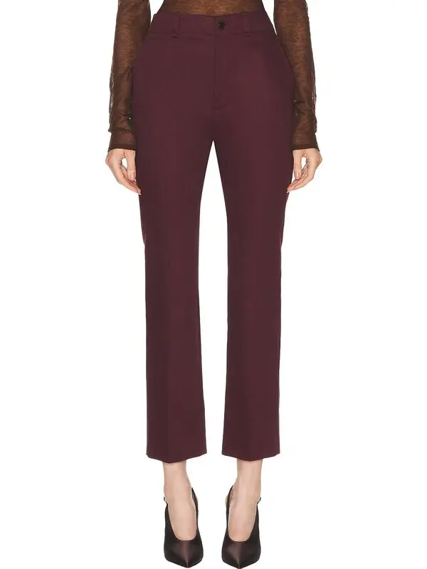 Saint Laurent Bootcut Pant - Aubergine