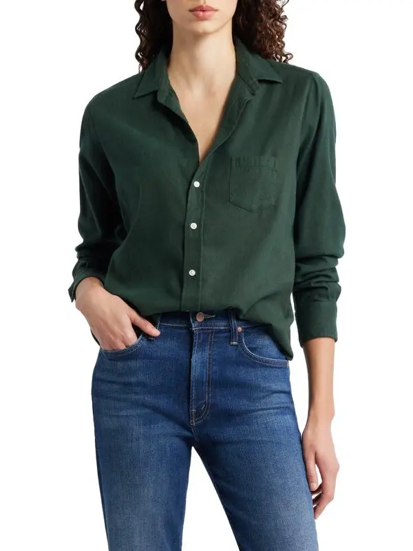 Frank & Eileen Eileen Relaxed Button-up Shirt - Green