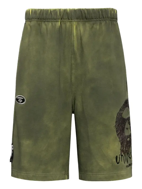 AAPE BY *A BATHING APE® Logo-embroidered Track Shorts - Yellow