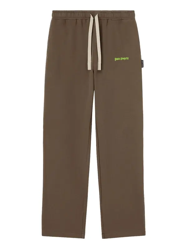 Palm Angels Logo-embroidered Track Pants - Brown