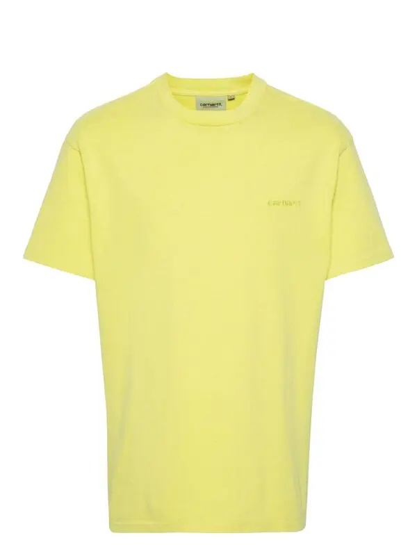 Carhartt Work In Progress Duster Script Cotton T-shirt - Yellow