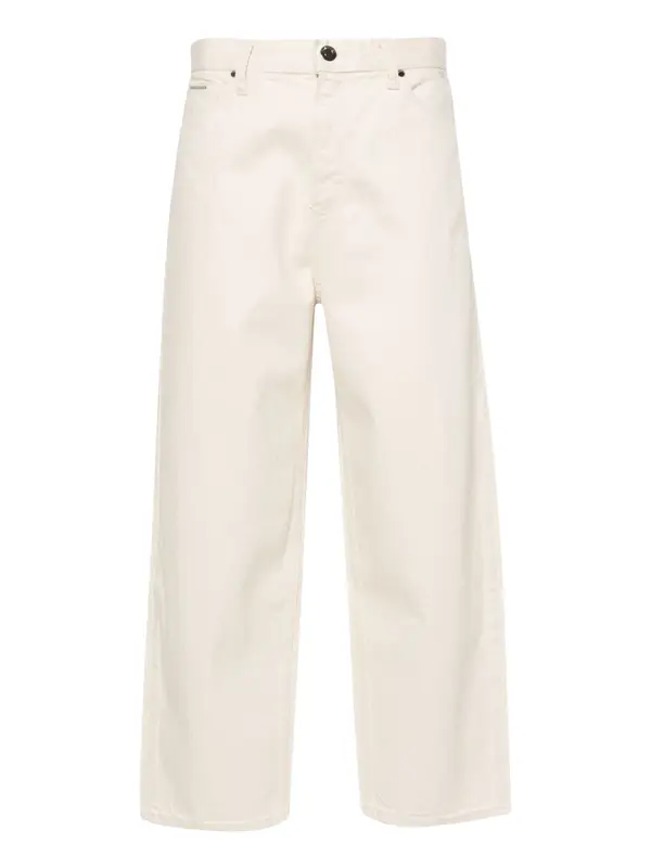 Calvin Klein High-rise Cropped Jeans - Neutrals