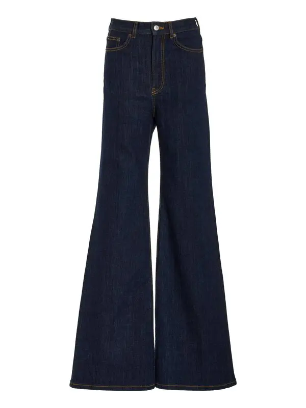 JEANERICA Fuji High-rise Flared Jeans - Blue