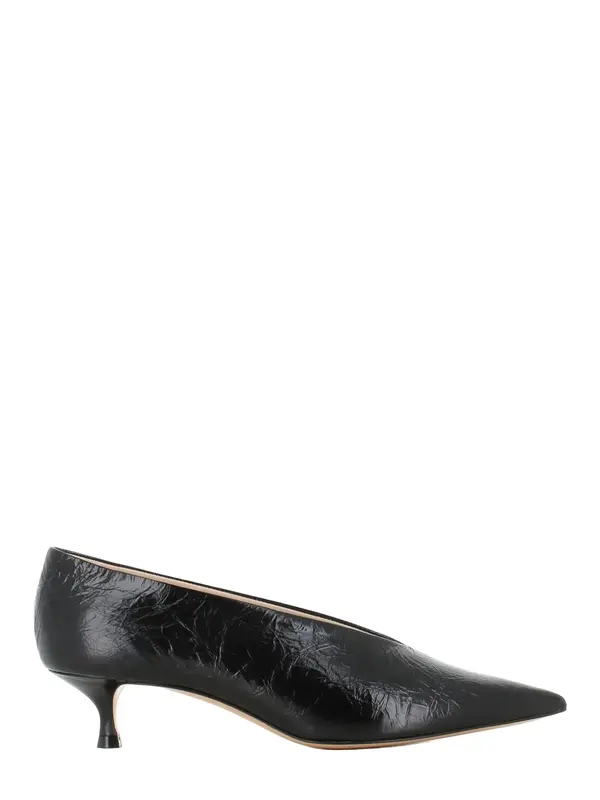 Le Monde Beryl 40mm Babouche Leather Pumps - Black