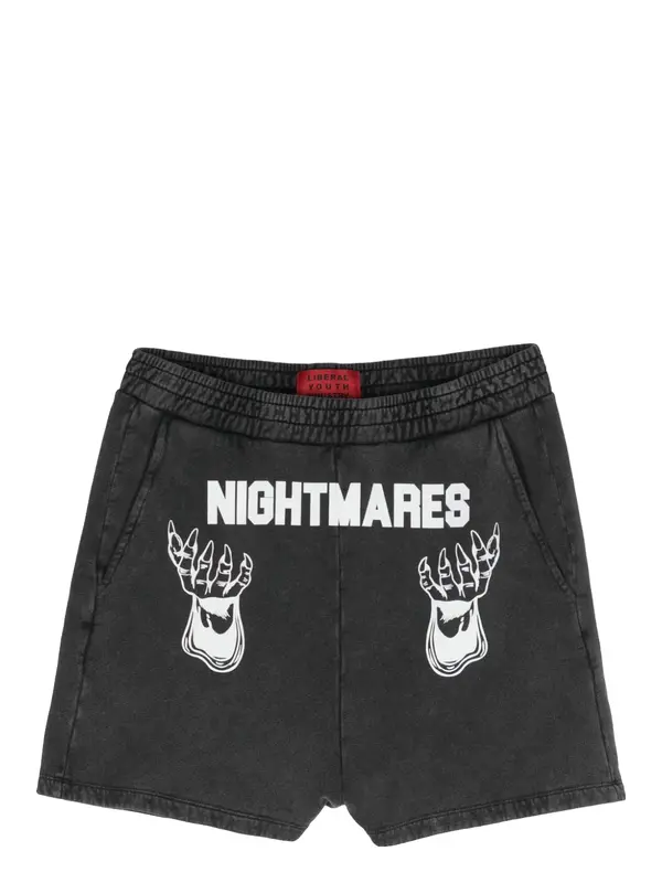 LIBERAL YOUTH MINISTRY Nightmare Track Shorts - Black