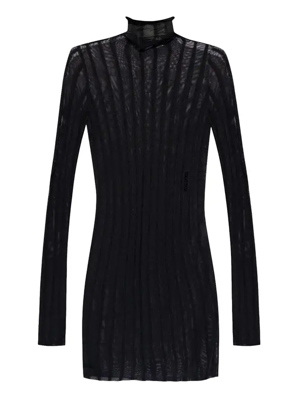 Attico Semi-sheer Dress - Black