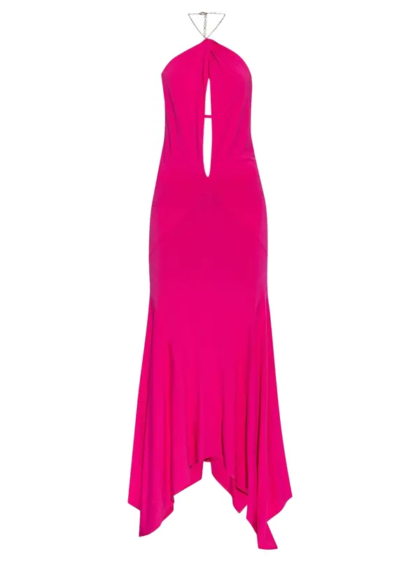 Attico Halterneck Maxi Dress - Pink