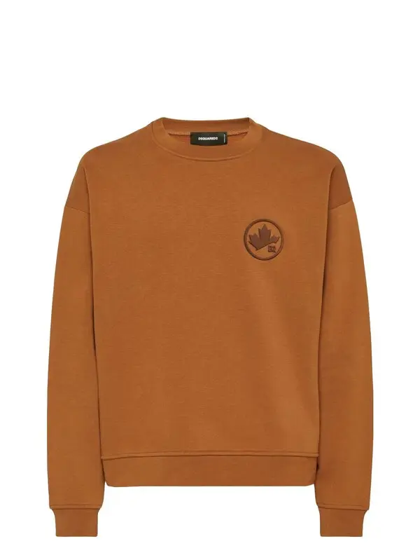 Dsquared2 Logo-print Cotton Sweatshirt - Orange