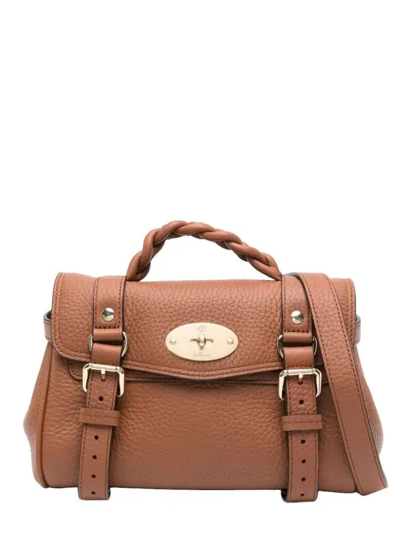 Mulberry Mini Alexa Leather Tote Bag - Brown