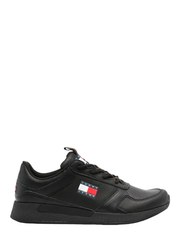 Tommy Hilfiger Embossed-logo Sneakers - Black