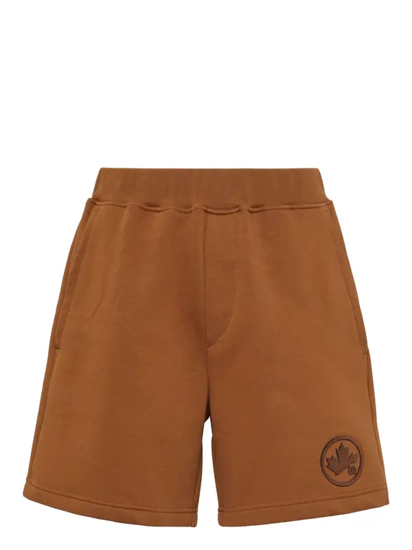 Dsquared2 Logo Appliqué Track Shorts - Brown