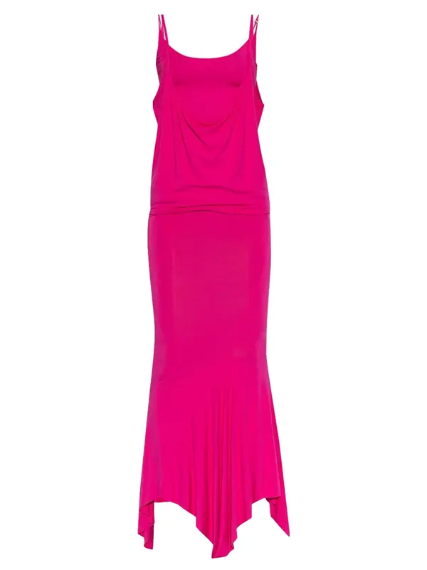 Attico Layered Maxi Dress - Pink