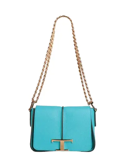 TOD'S Leather Shoulder Bag - Blue