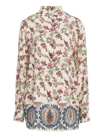 Etro Floral-print Silk Shirt - Ivory