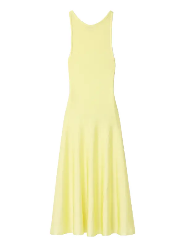 Khaite Hencil Knitted Midi Dress - Yellow