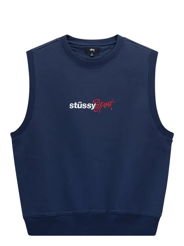 StÜssy Sport Fleece Vest - Blue