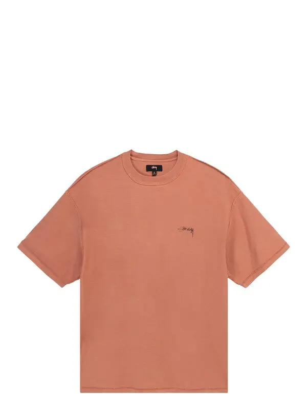 StÜssy Pigment Dyed Inside Out Crew - Orange