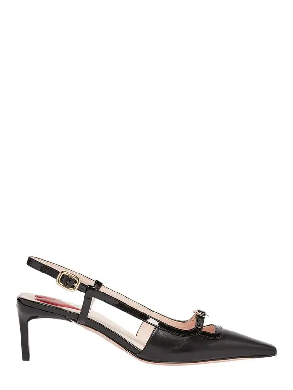 ROGER VIVIER Mini Buckle Slingback Pumps - Nero