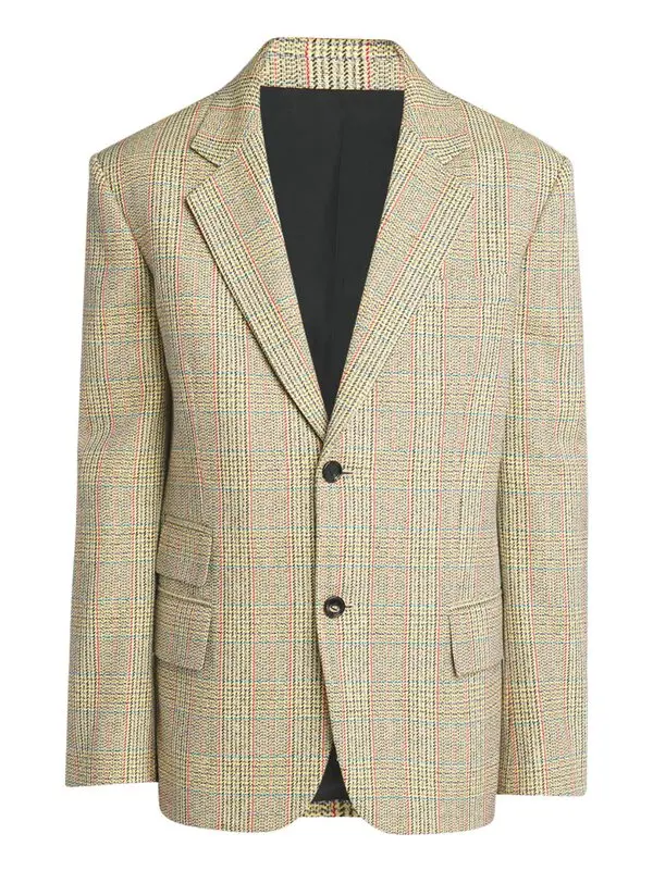 Bottega Veneta Prince Of Wales Sport Coat - Grey