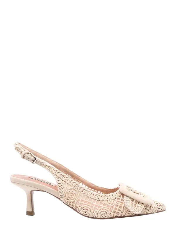 BIBI LOU Dalila 55mm Slingback Ballerina Shoes - Neutrals