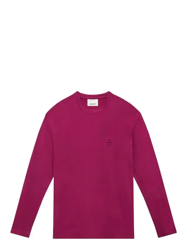 MARANT Aloni Logo-embroidered T-shirt - Purple