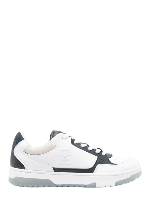 Tommy Hilfiger Embossed Leather Sneakers - White