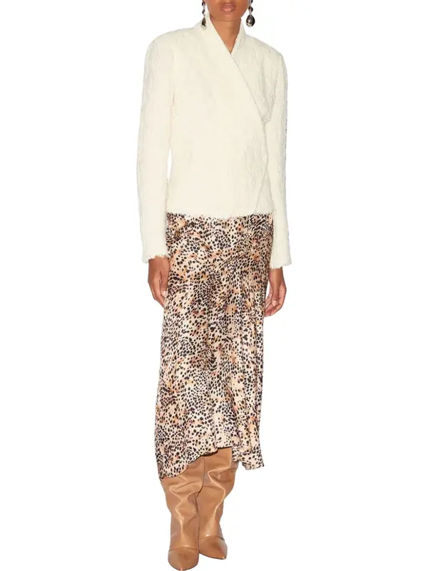 Isabel Marant Lisanne Animal-print Midi Skirt - Neutrals