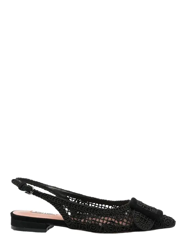 BIBI LOU Dalila Slingback Ballerina Shoes - Black