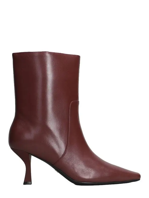 MARC ELLIS High Heel Ankle Boots - Red