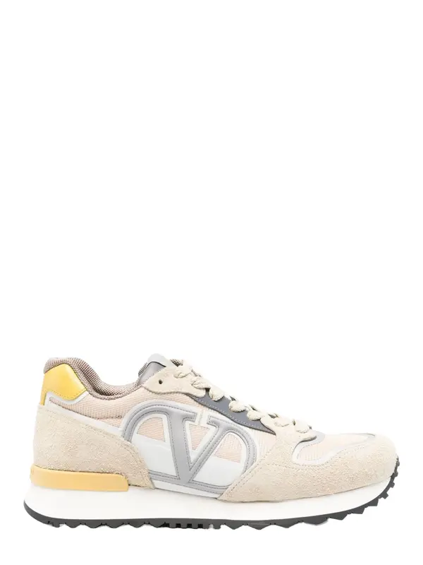 Valentino Garavani Vlogo Lace-up Sneakers - Neutrals