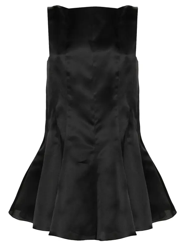 Khaite The Mags Silk Short Dress - Black