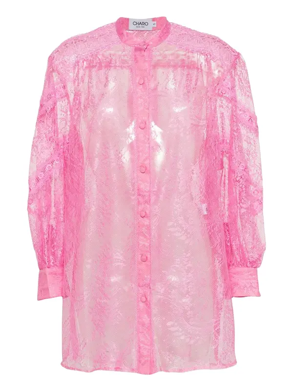 Charo Ruiz Ibiza Lumie Lace Shirt - Pink