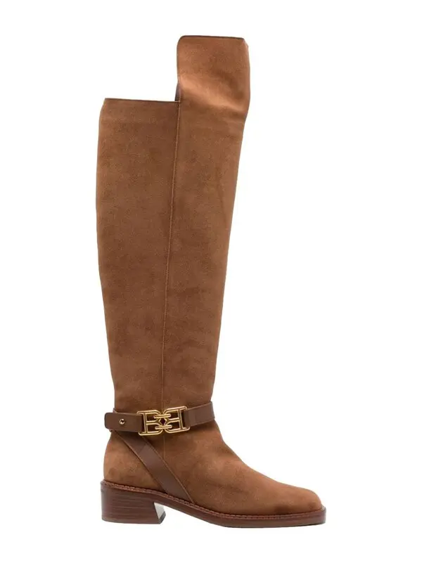 Bally Eloire Suede Long Boots - Brown