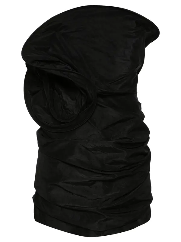 Magda Butrym 3d-rose Taffeta Mini Dress - Black