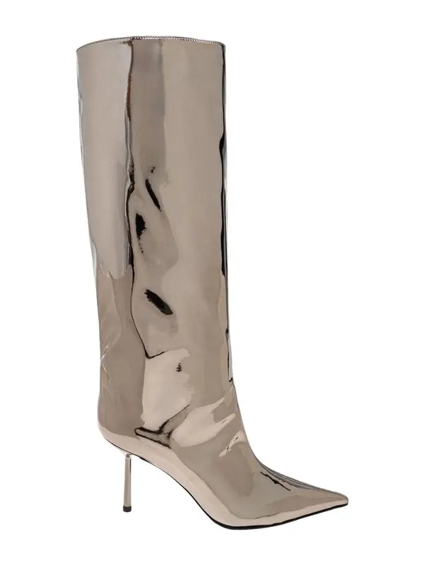LE SILLA Bella 80mm Knee Boots - Silver