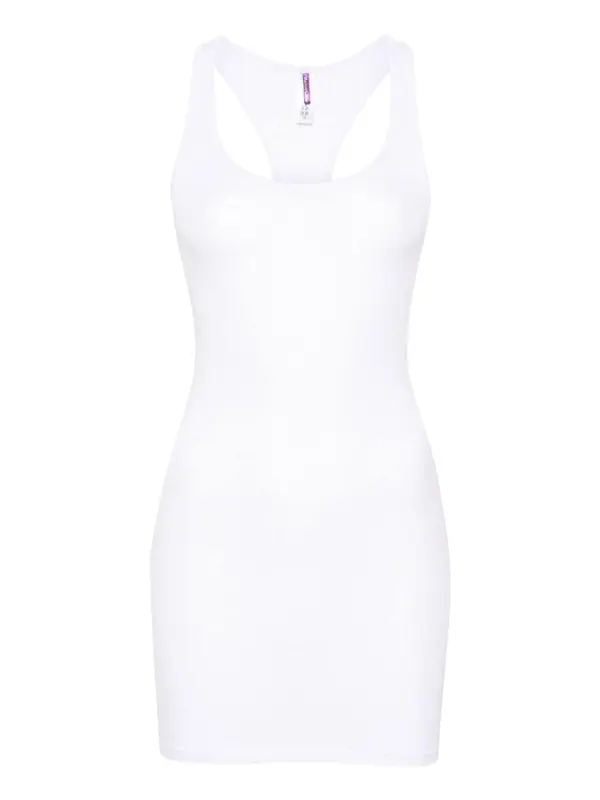 MAISON CLOSE La Femme Amazone Ribbed Minidress - White