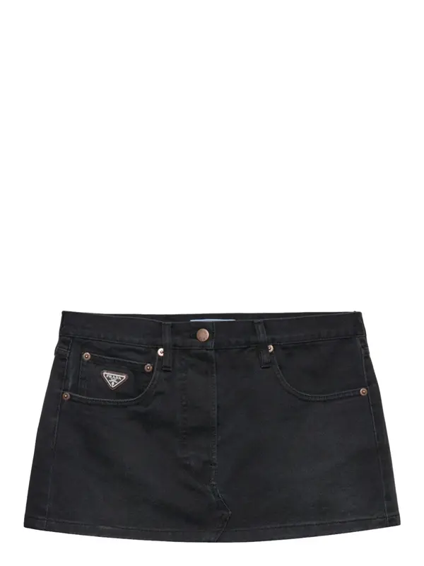 Prada Low-rise Mini Skirt - Black