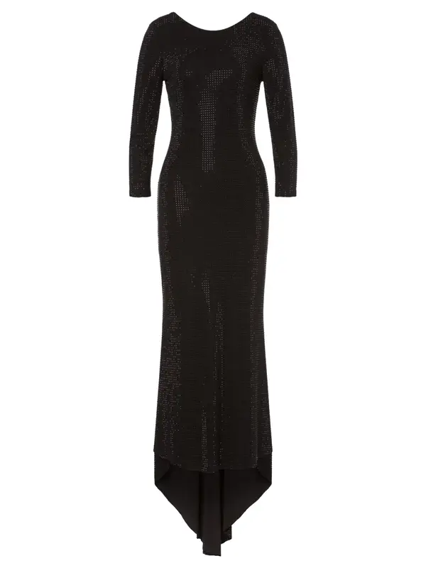 Philosophy Di Lorenzo Serafini Rhinestone-embellished Maxi Dress - Black