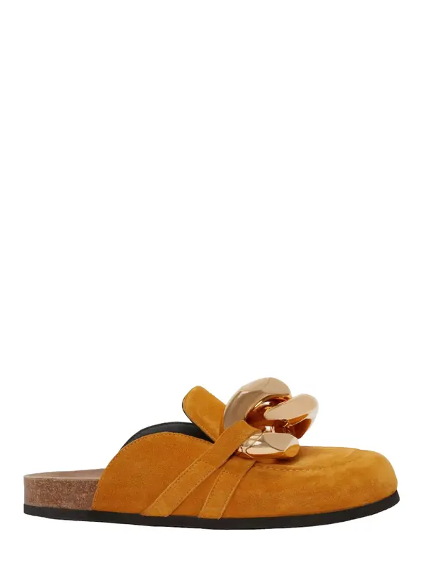 JW Anderson Chain-embellished Loafer Mules - Yellow