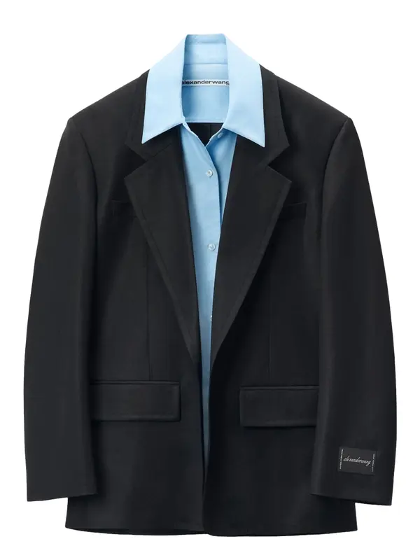 Alexander Wang Pre-styled Layered Blazer - Black