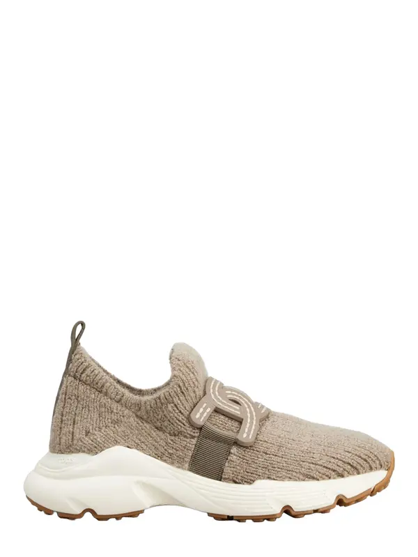 TOD'S Kate Knitted Sneakers - Neutrals