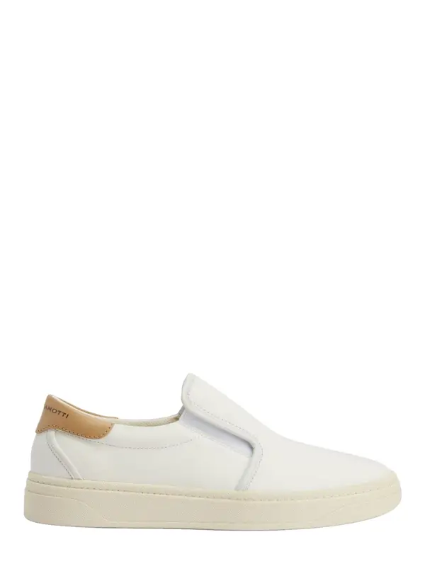GIUSEPPE ZANOTTI Gz94 Leather Slip-on Sneakers - Neutrals