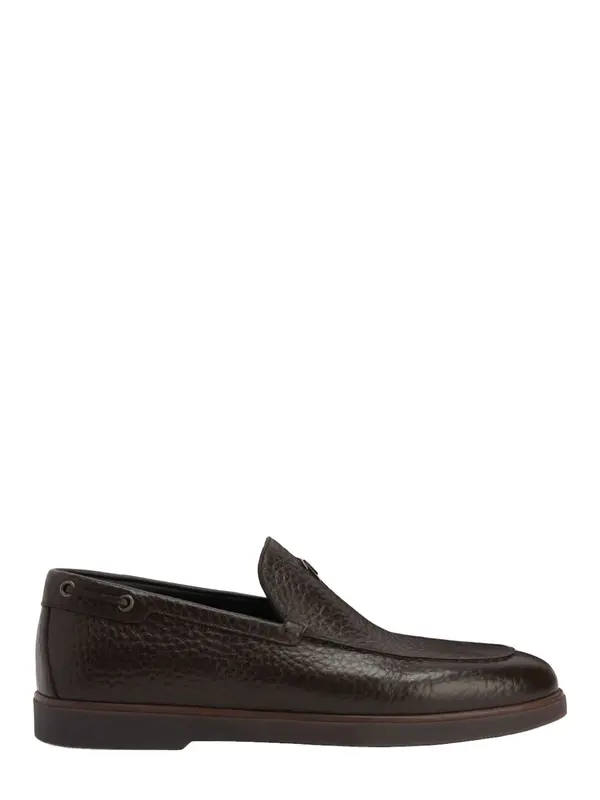 GIUSEPPE ZANOTTI Maui Leather Loafers - Brown
