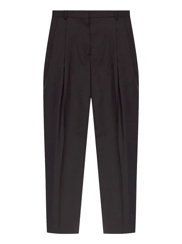 Paul Smith Tapered-leg Wool Trousers - Black