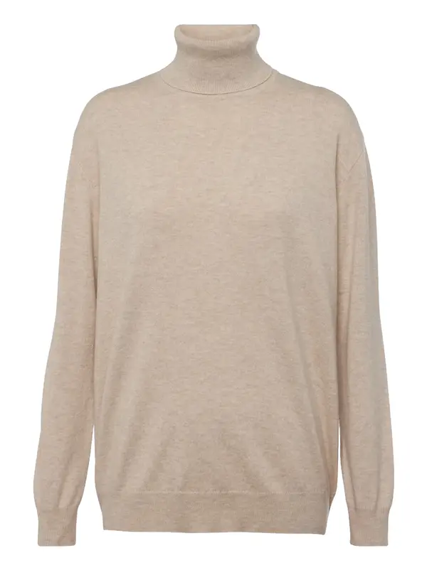 Brunello Cucinelli Cashmere Turtleneck Sweater - Neutrals