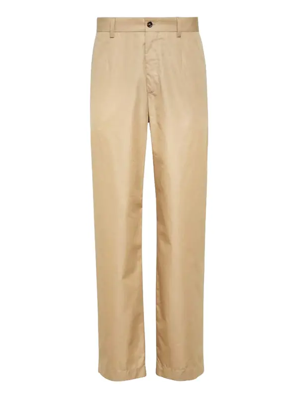 Dolce & Gabbana Cotton And Silk Chinos - Beige