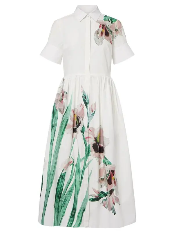 Erdem Floral Cotton Shirt Dress - Multicoloured