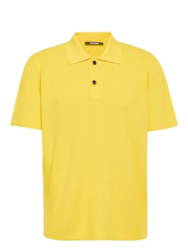 Jacquemus Le Polo Maille Piqué Polo Shirt - Yellow
