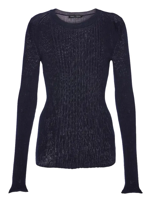 Proenza Schouler Cassidy Wool And Silk Sweater - Blue