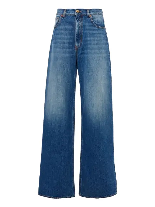 BLAZÉ MILANO Java High-rise Wide-leg Jeans - Blue